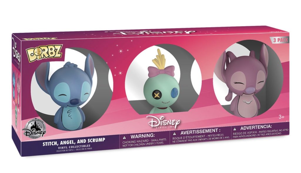 Disney Special Edition Funko Stitch, Angel and Scrump Dorbz Vinyl ...